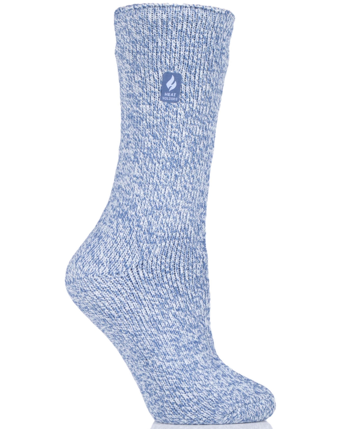 Click here for Heat Holders Womens Primrose Twist Socks - Denim/C... prices