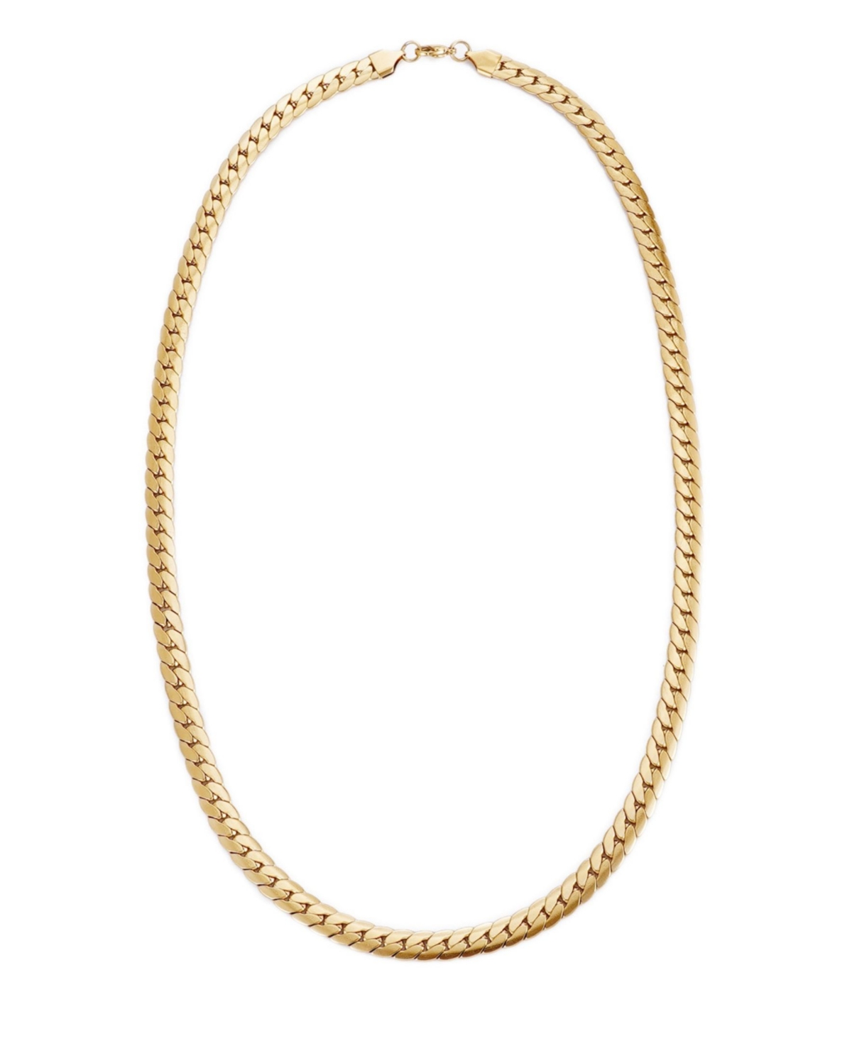 Click here for Adornia Tarnish Resistant Mens Gold Flat Curb Chai... prices