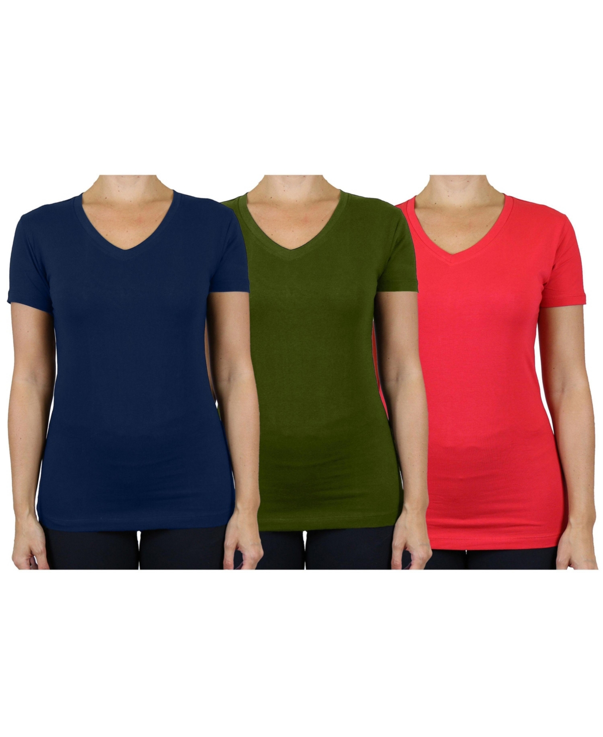 Click here for Blu Rock Womens Loose Fit Short Sleeve V-Neck Cott... prices