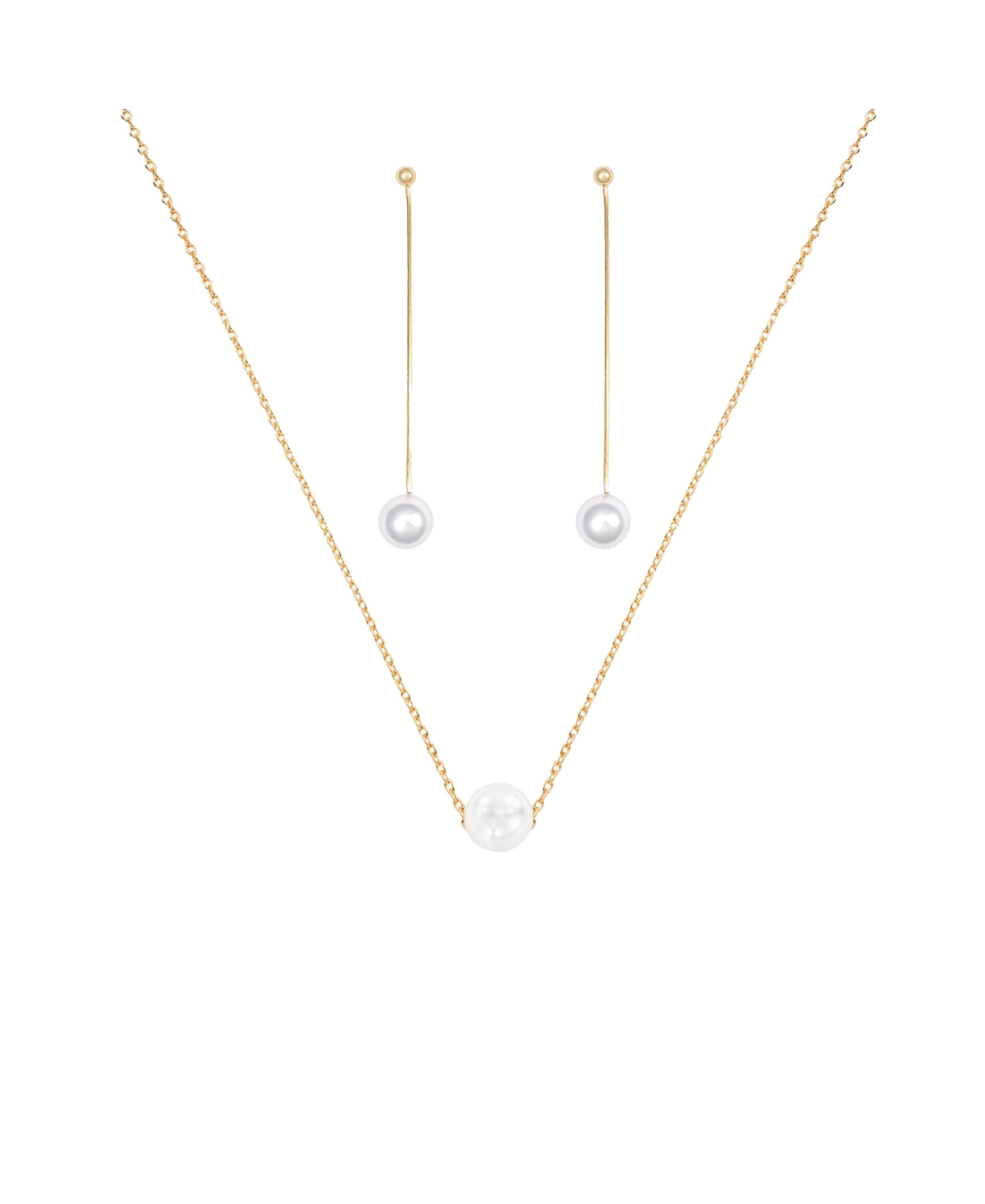 Click here for Sterling Silver 18k Gold Plated Abby Single Cultur... prices