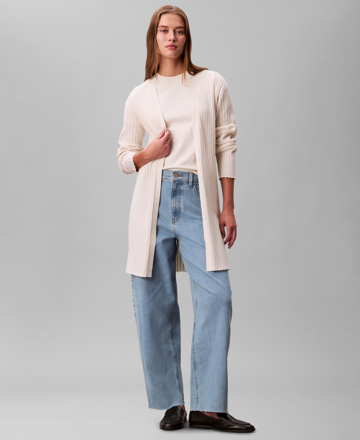 Click here for Calvin Klein Womens Long Sleeve Duster Cardigan Sw... prices