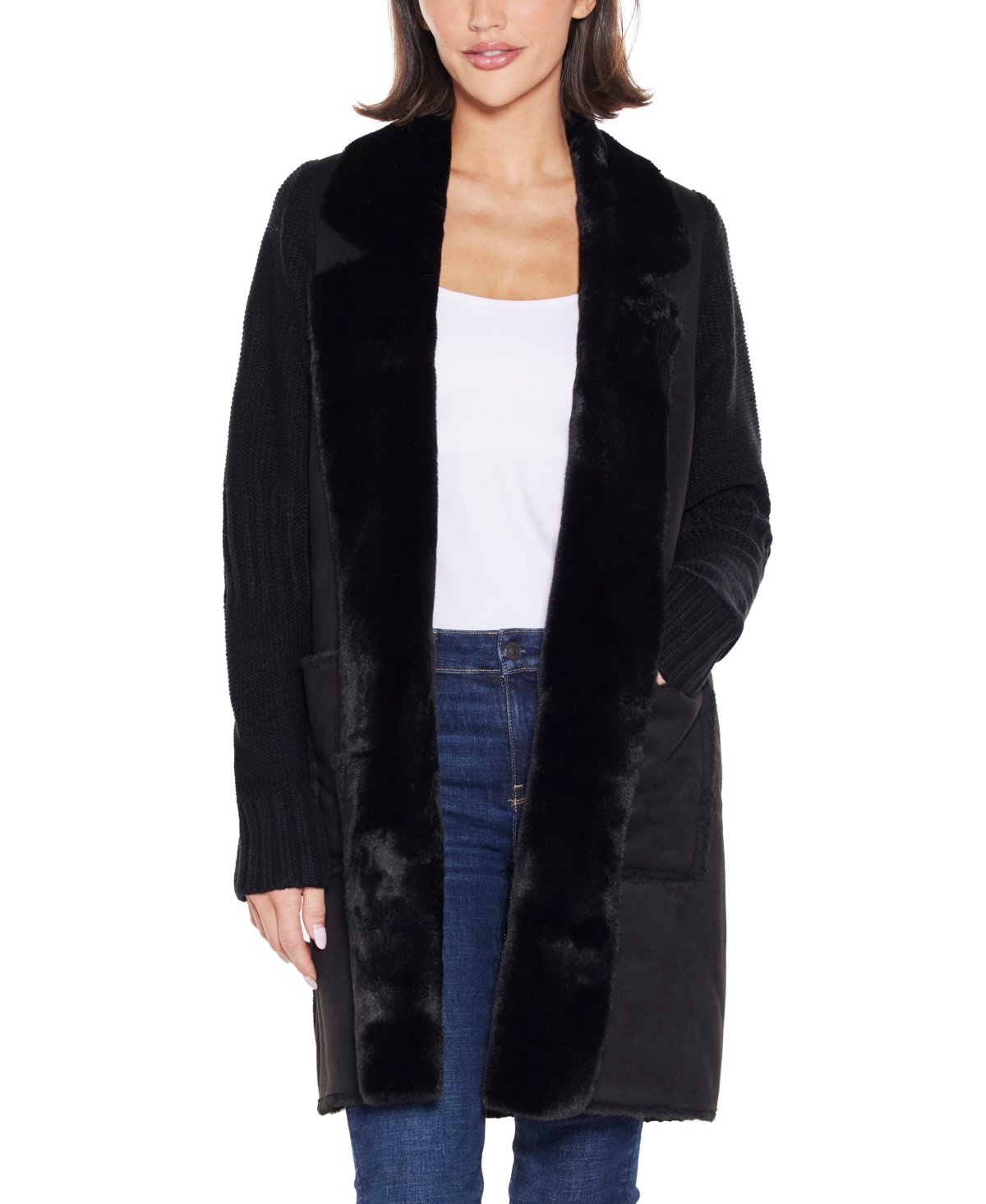 Click here for Belldini Womens Black Label Cardigan Sweater - Bla... prices