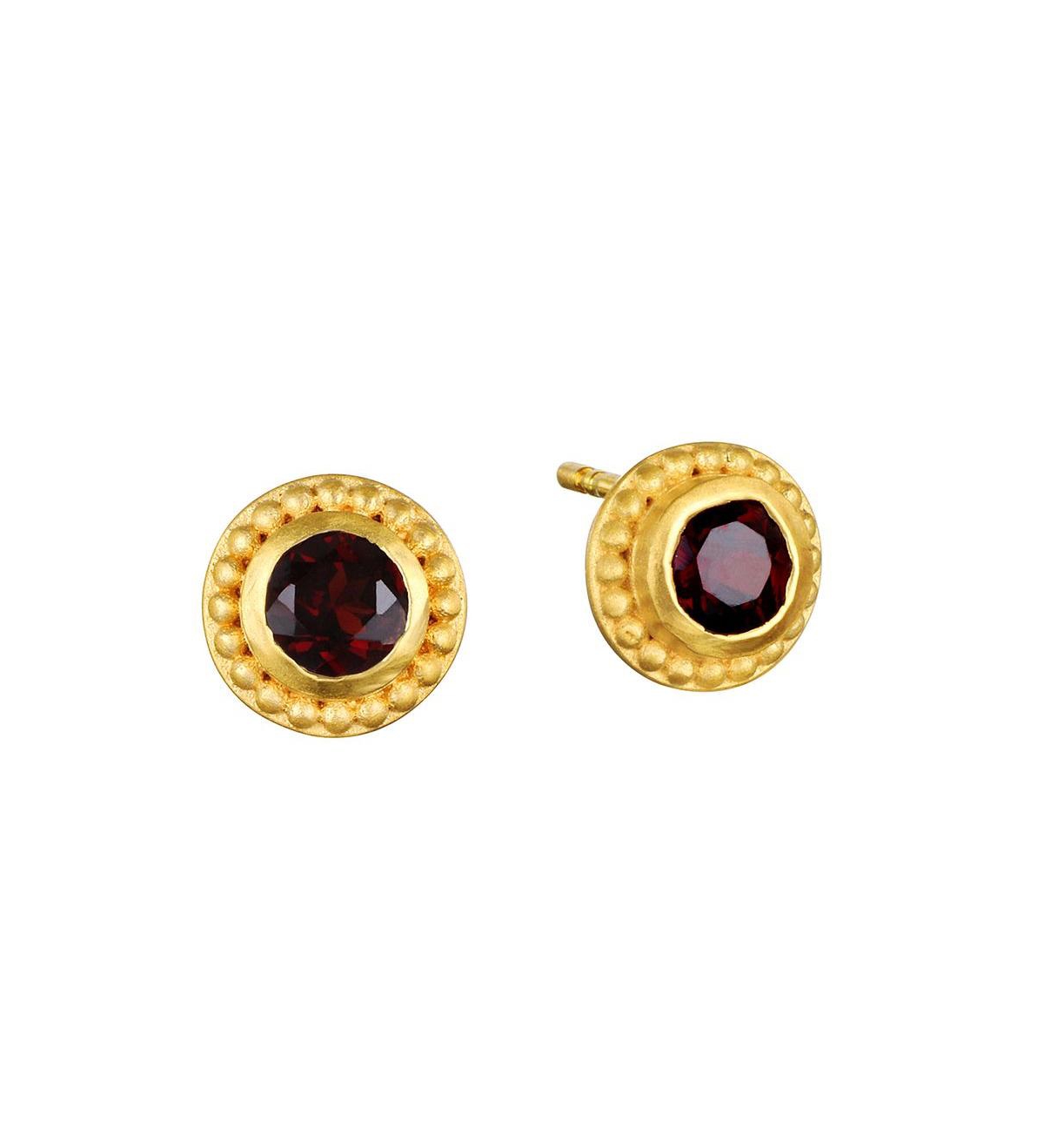 Click here for Satya Jewelry Grounding Energy Garnet Stud Earring... prices