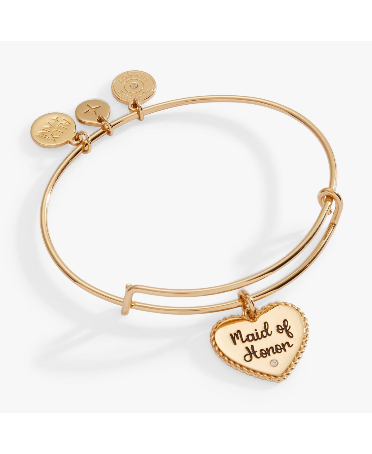 Click here for Maid Of Honor Heart Bangle Bracelet - Gold prices