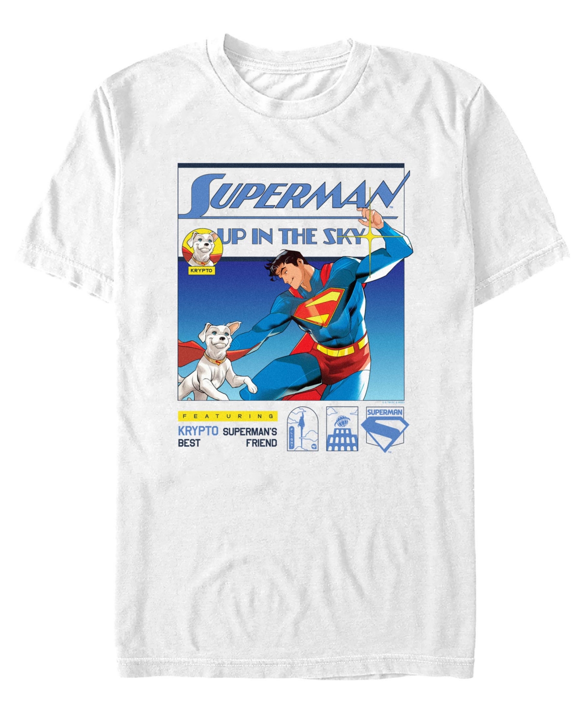 Click here for Fifth Sun Mens Superman 2025 Crewneck T-Shirt - Wh... prices