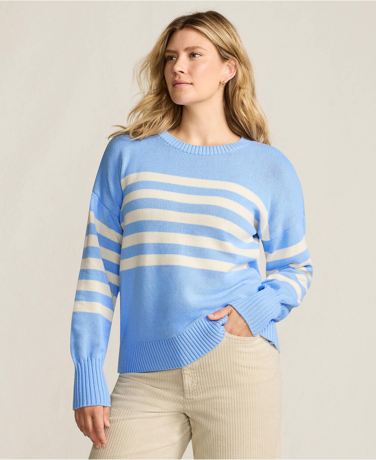 Click here for Lands End Womens Drifter Jersey Crewneck Sweater -... prices