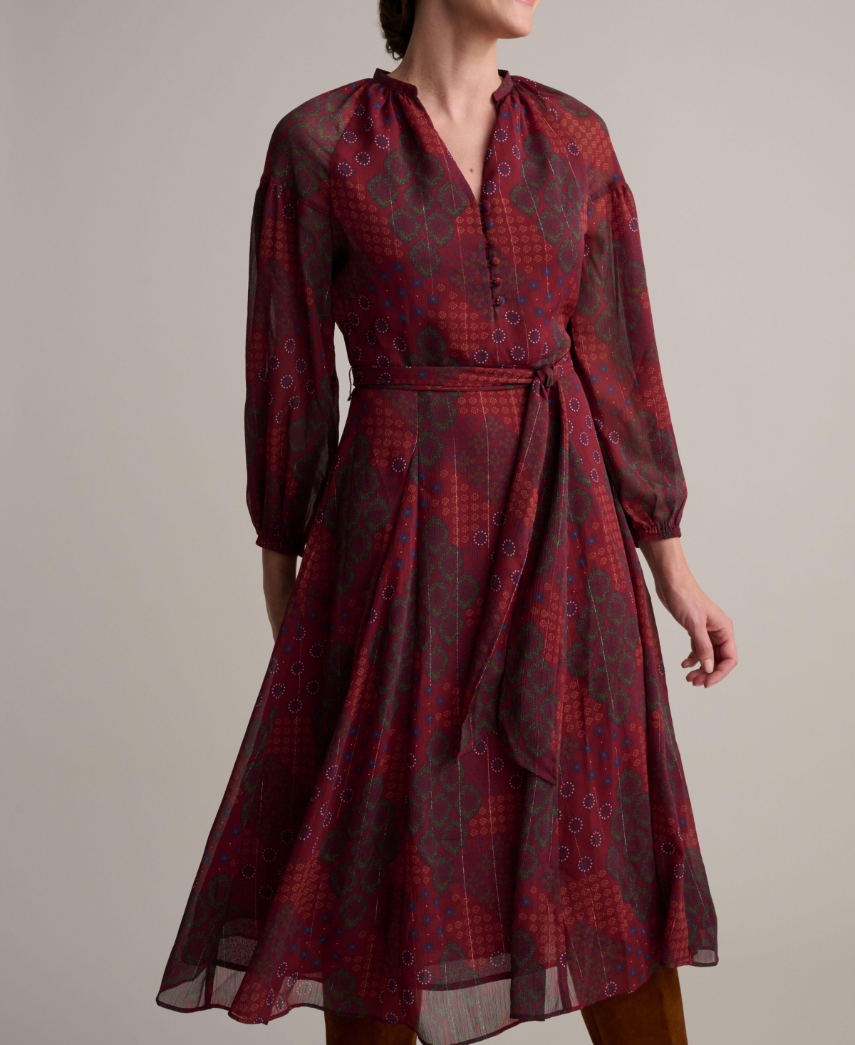 Click here for UNTUCKit Womens Georgette Carly Dress - Red prices
