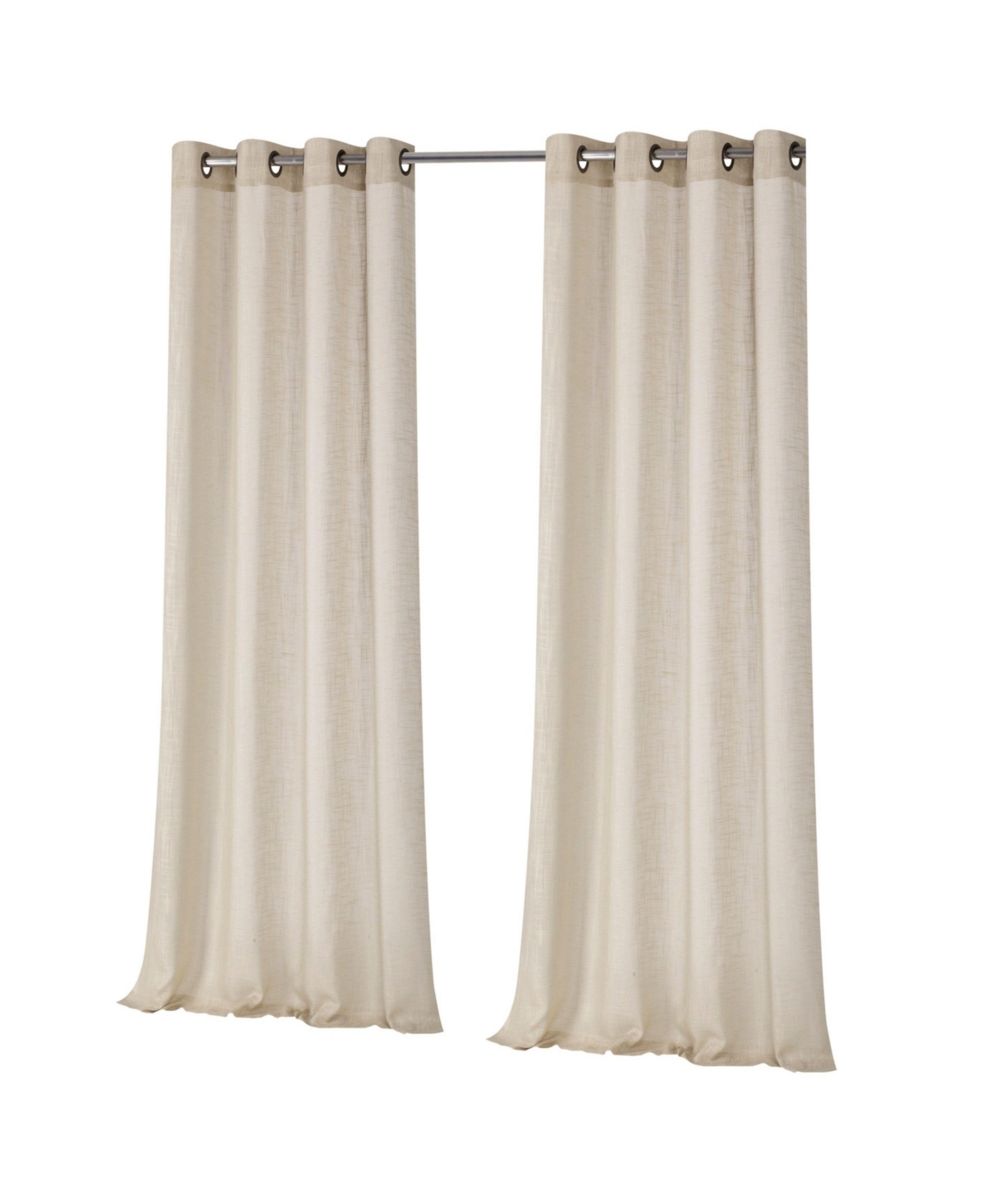 Click here for Kate Aurora 2 Pack Semi Sheer Linen Blend Grommet... prices