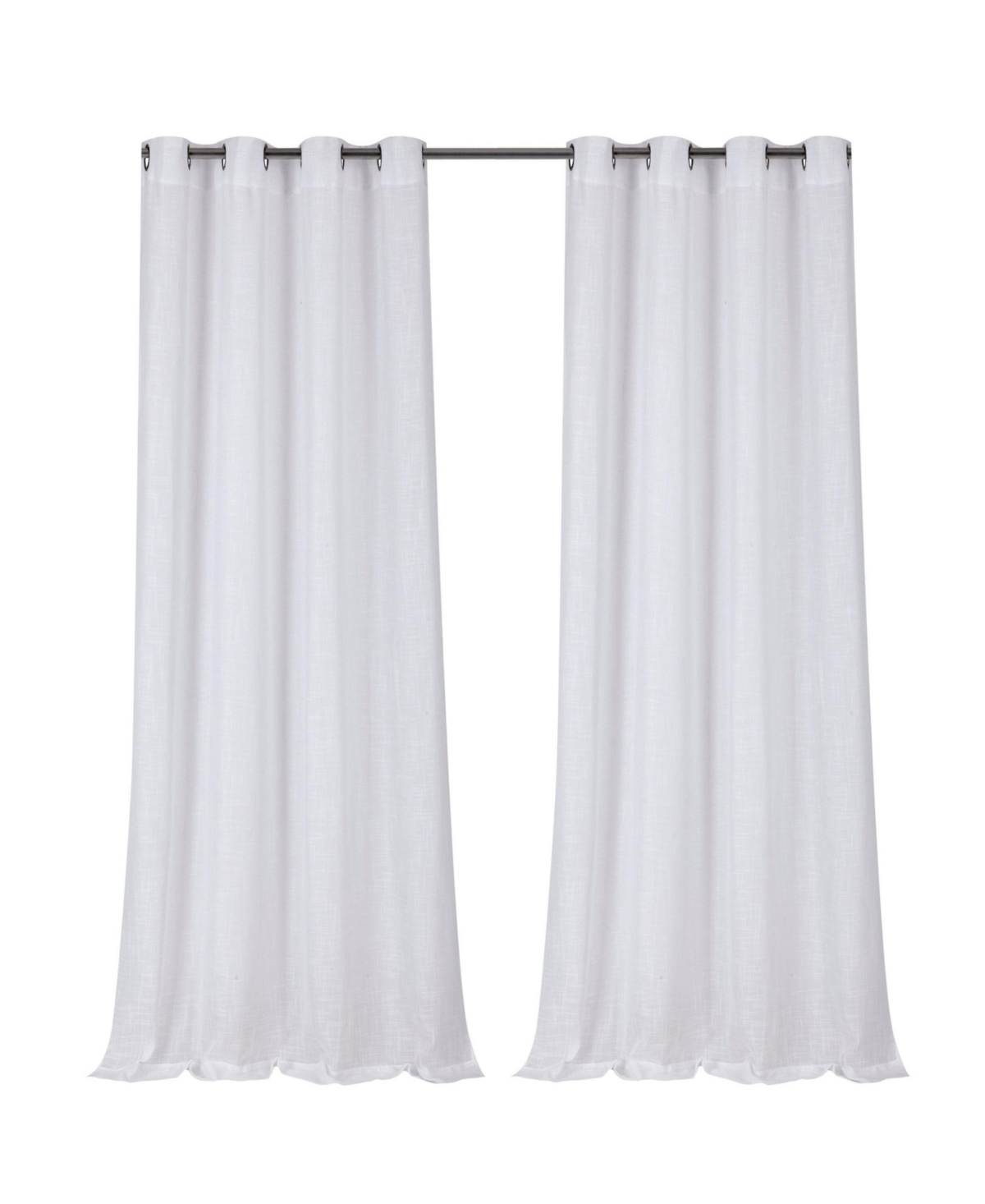 Click here for Kate Aurora 2 Pack Semi Sheer Linen Blend Grommet... prices