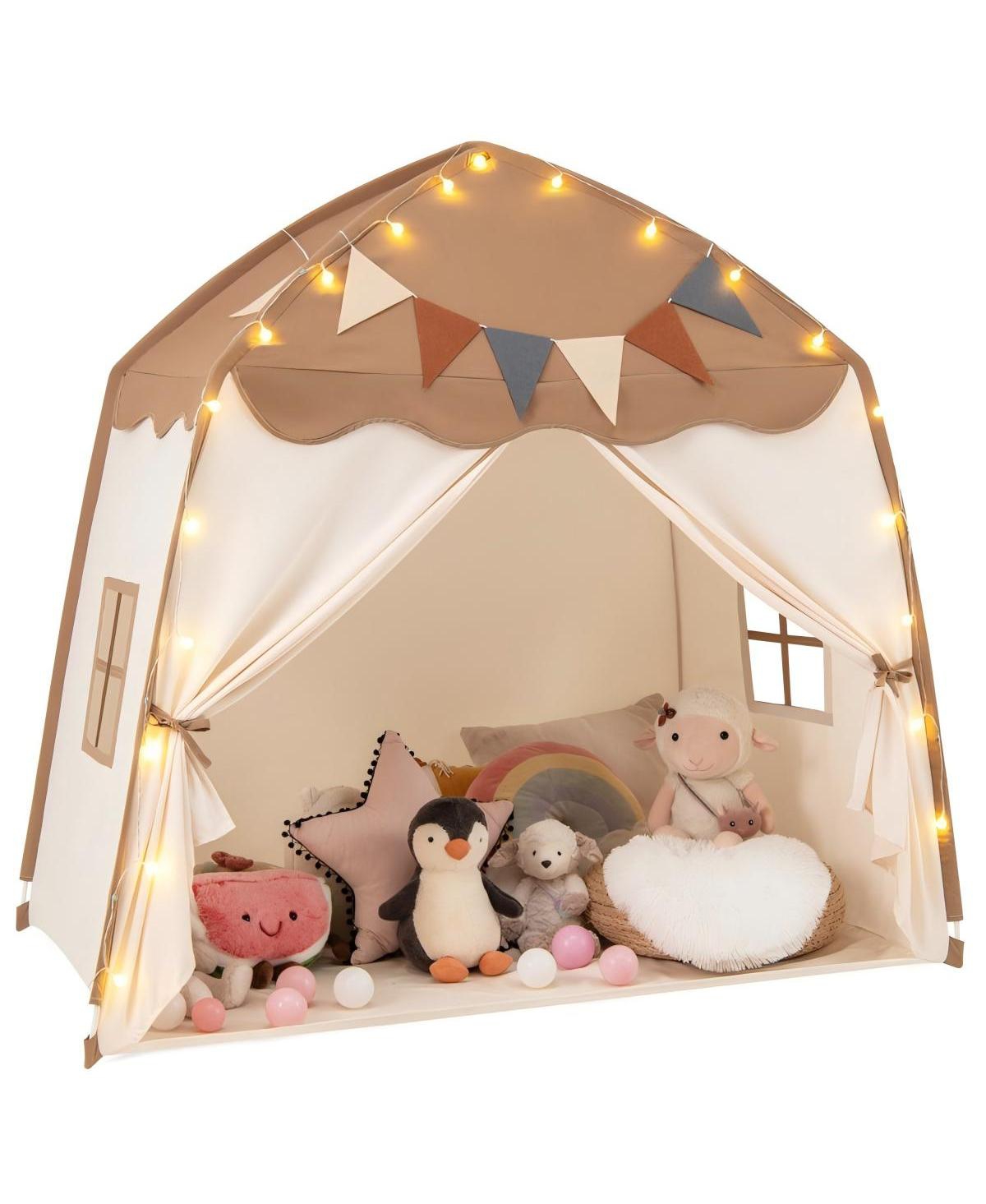 Click here for Large Indoor Tent Playhouse with Lights and Flags... prices