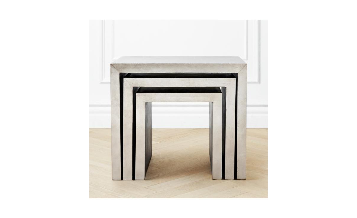 Click here for Z Gallerie Astair Nesting Tables - Silver prices