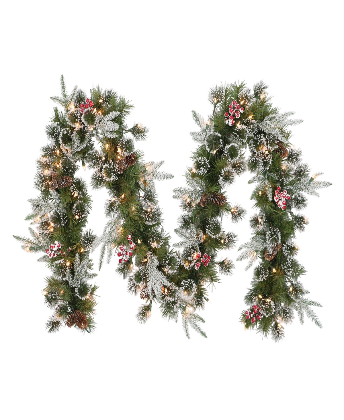 Click here for Puleo Pre-Lit Decorated Christmas Garland with 100... prices