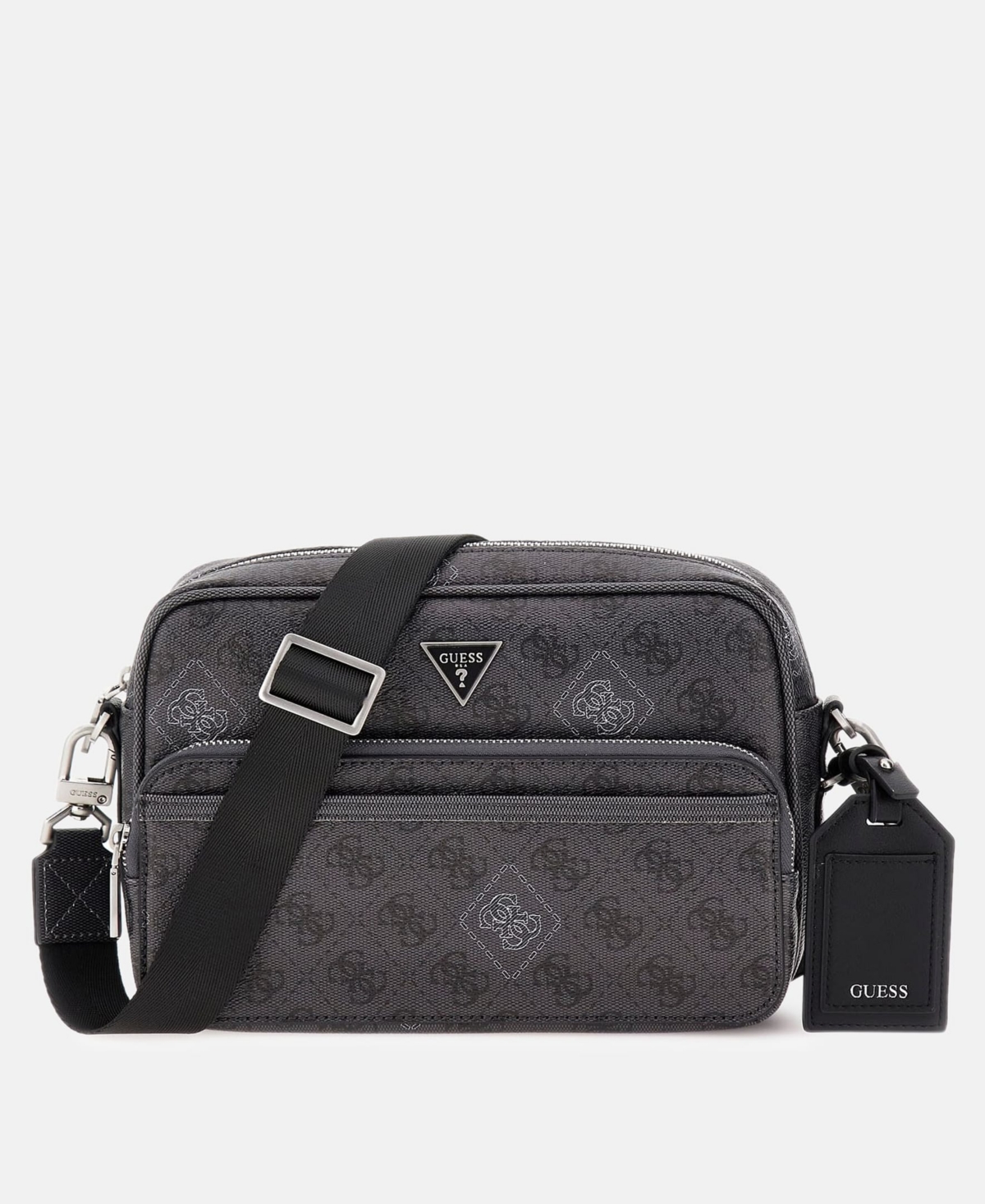 Click here for Guess Mens Milano Double-Zip Medium Crossbody Bag... prices