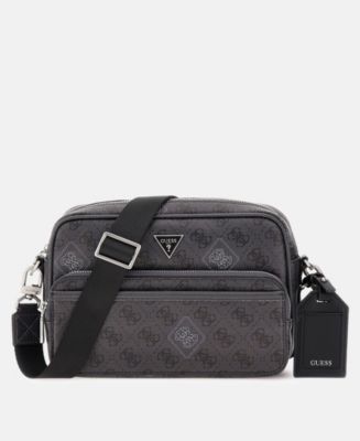 GUESS Men's Milano Double-Zip Medium Crossbody Bag - Macy's