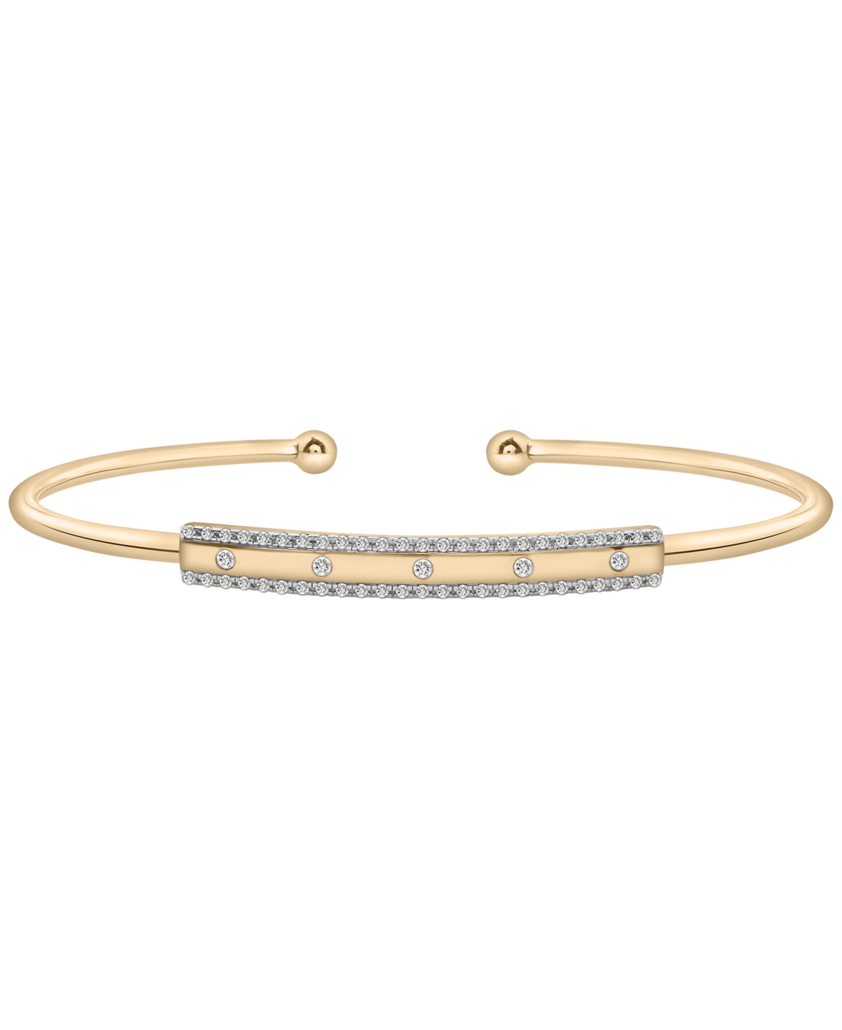 Click here for Wrapped Diamond Bangle Bracelet (1/4 ct. t.w.) in... prices
