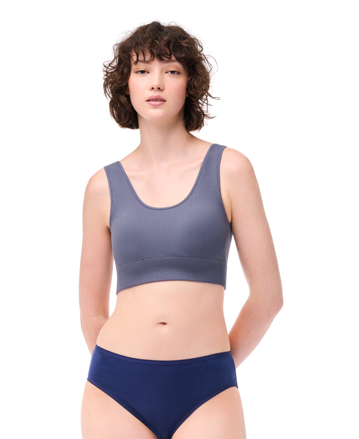 Gap GapBody Full Coverage Seamless Lounge Bra - Folkstone Gray