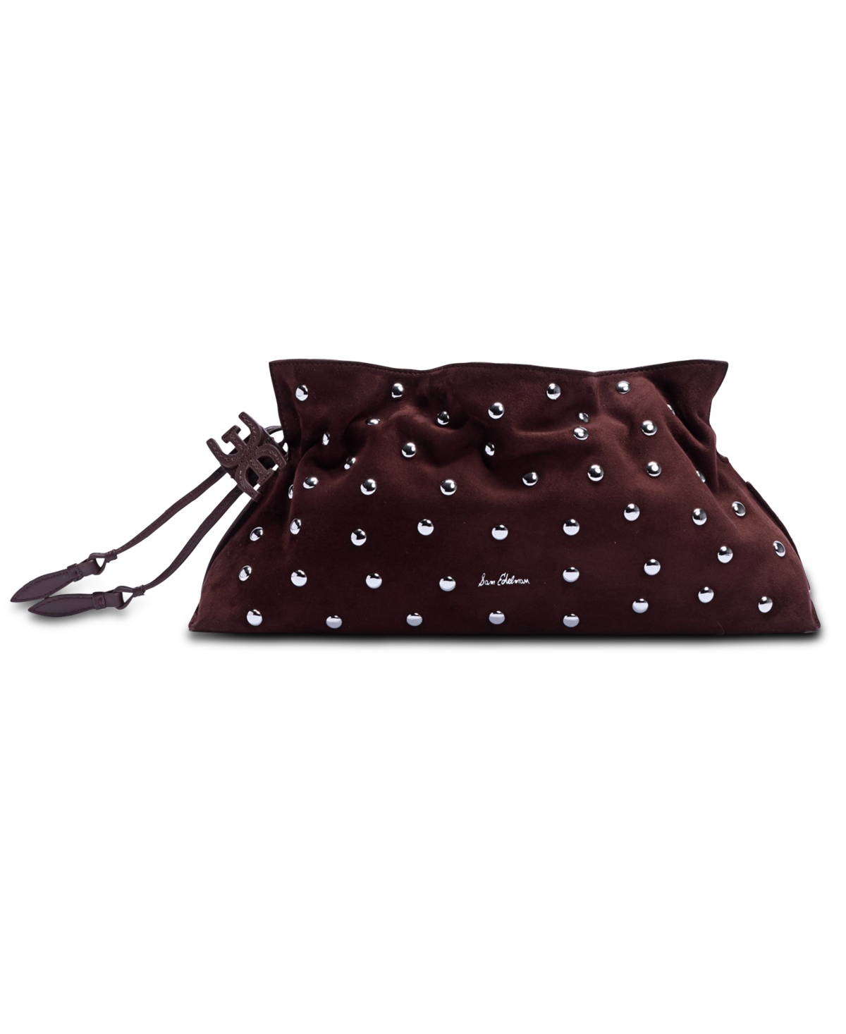 Click here for Sam Edelman Poppy Oversized Leather Drawstring Clu... prices