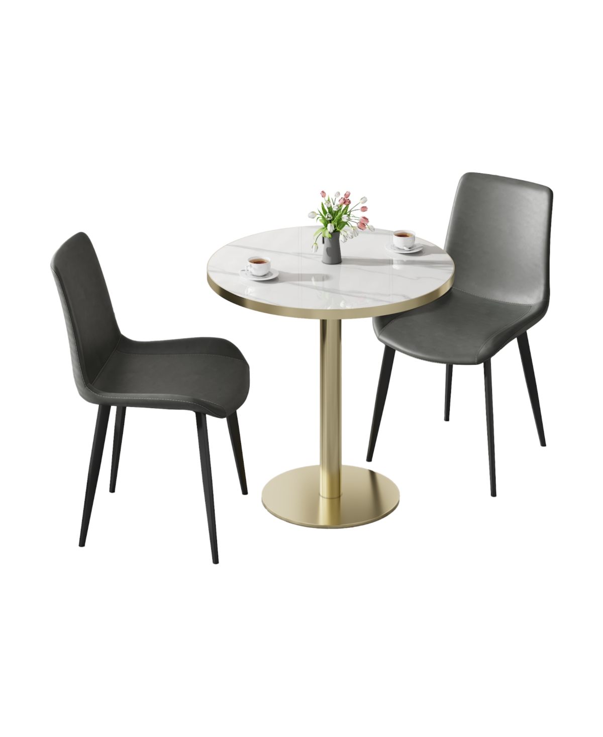 Click here for Streamdale Furniture Round Faux Marble Bistro Tabl... prices