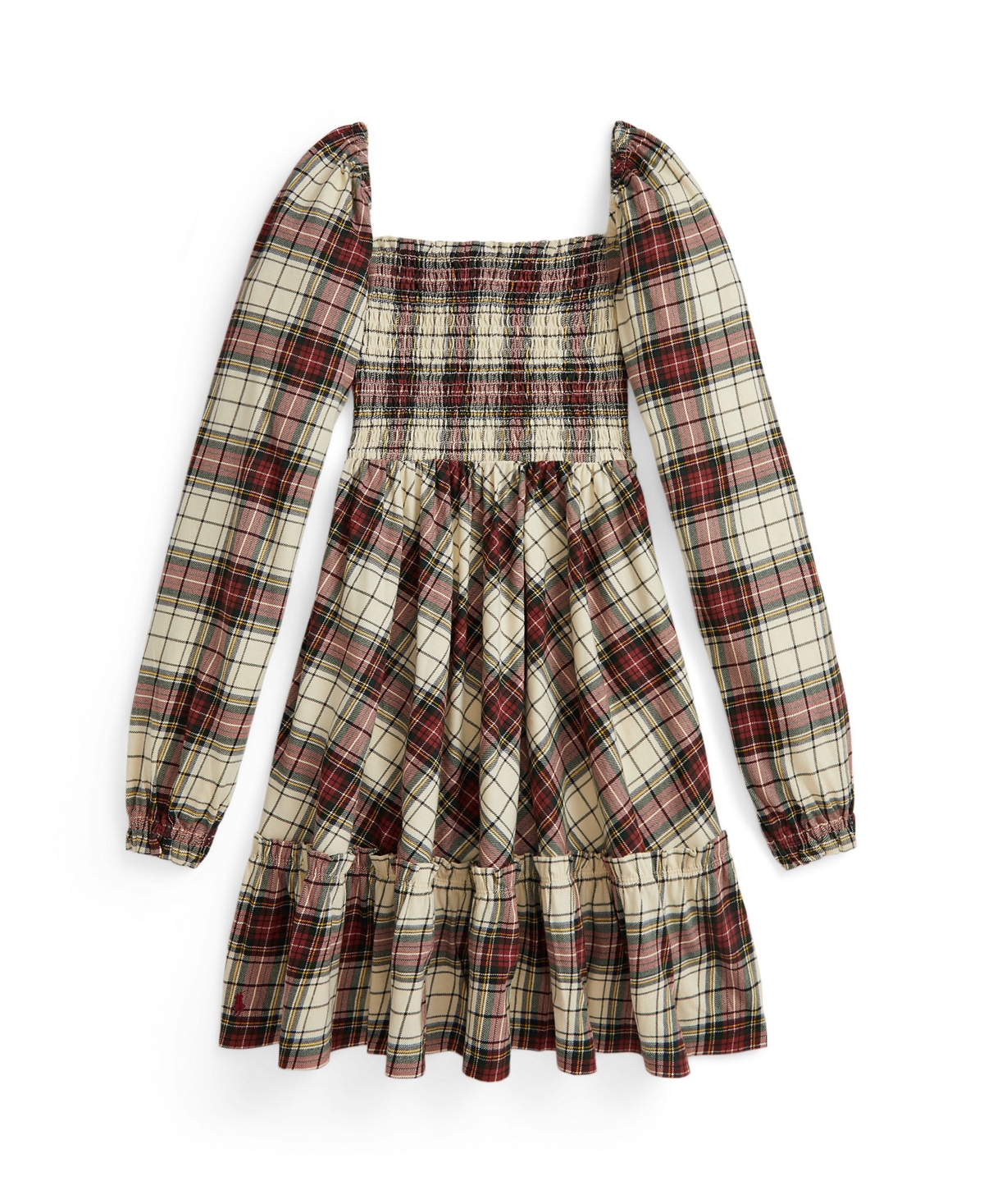 Click here for Polo Ralph Lauren Girls 7-16 Long Sleeves Plaid Ru... prices