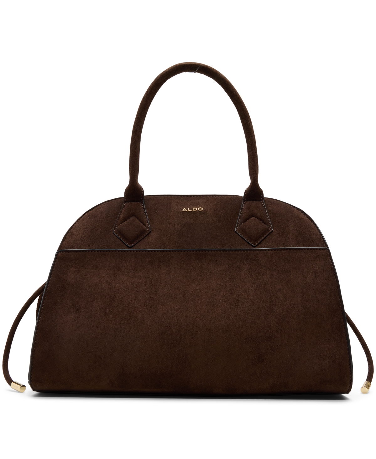 Click here for Aldo Ekam Mini Barrel Handbag - Suede Brown prices