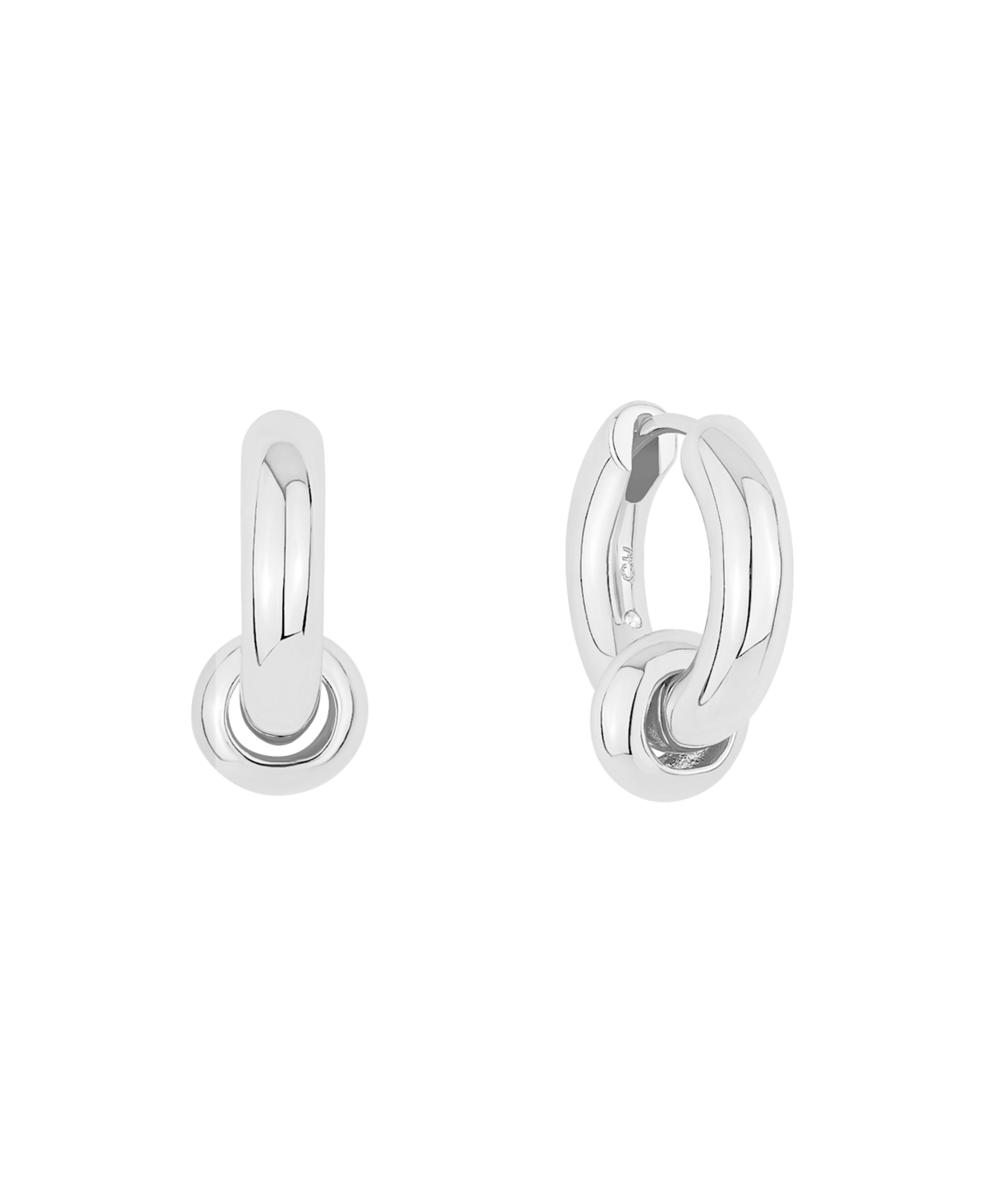 Click here for And Now This Ring Hinge Hoop Earrings - Silver prices
