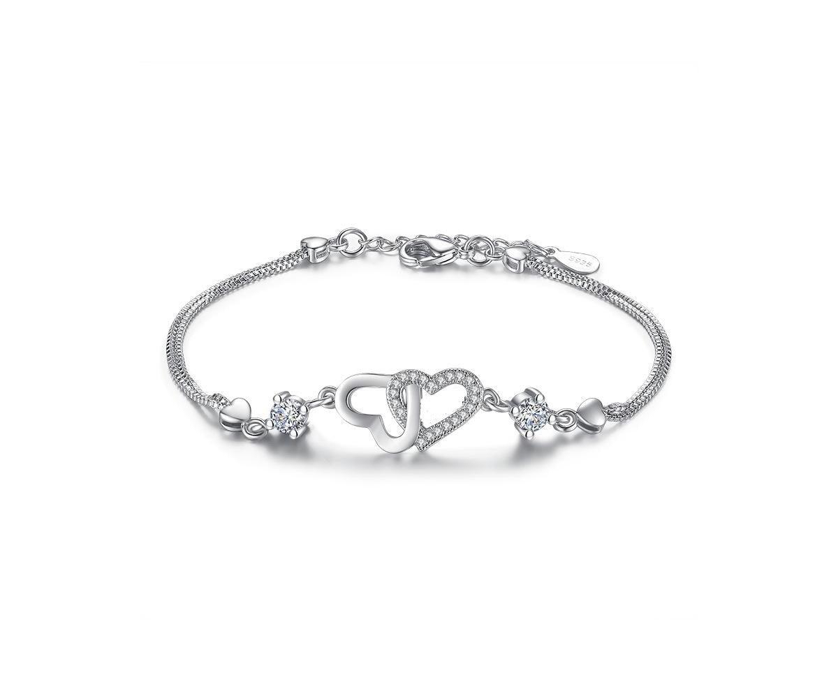 Click here for I Love You Bracelet with Cubic Zirconia - Silver prices