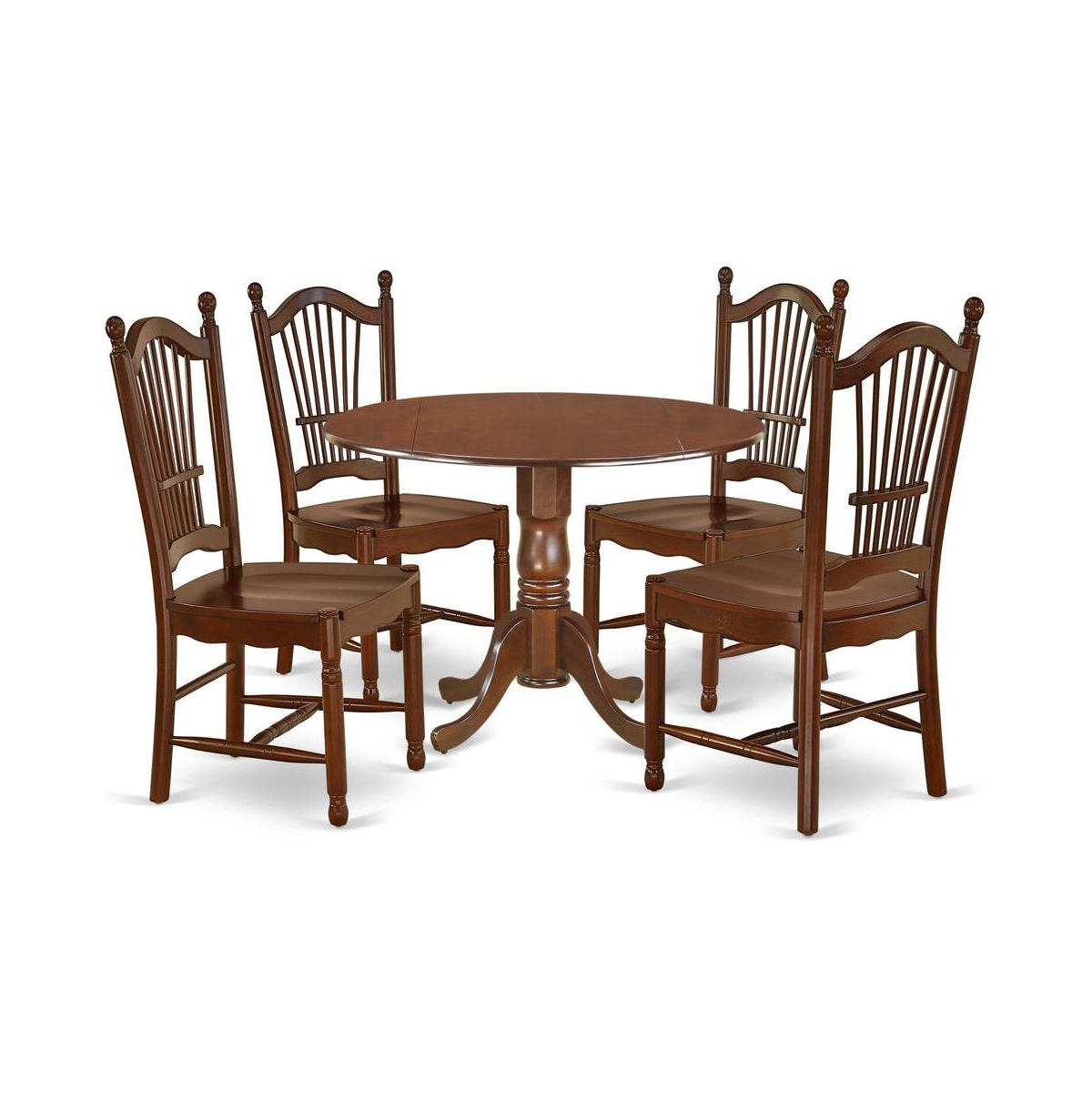 Click here for East West Furniture Dining Room Set Mahogany - Mah... prices