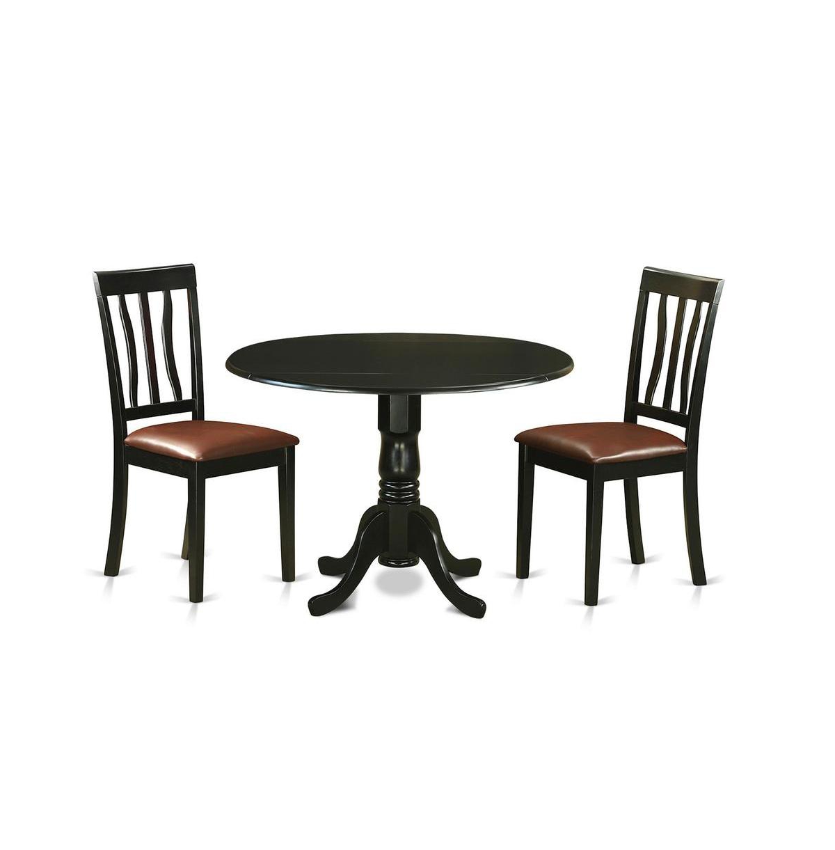 Click here for East West Furniture 3 Pc Dining room set for 2-Din... prices
