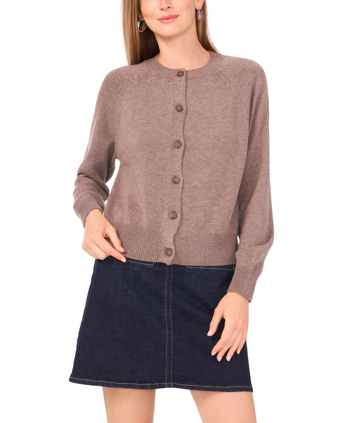 Click here for Vince Camuto Womens Raglan Crewneck Cardigan - Coo... prices