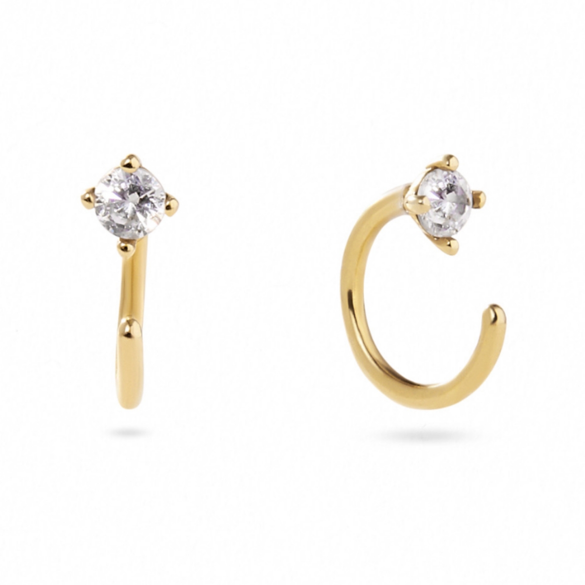 Click here for Ana Luisa - Cz Hoop Earrings - Cassie - Gold  gold prices