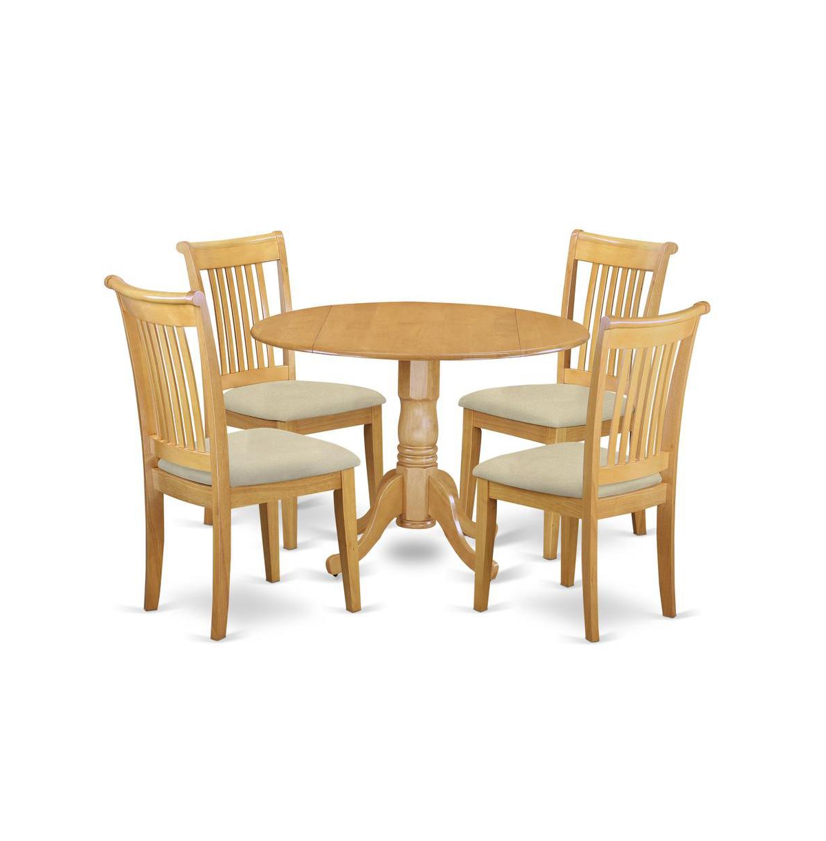 Click here for East West Furniture Dining Room Set Oak - Oak prices