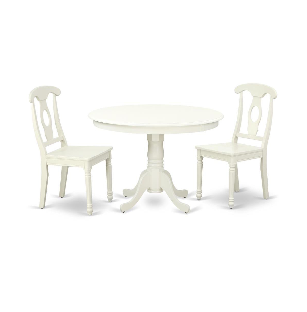 Click here for East West Furniture Dining Room Set Linen White -... prices
