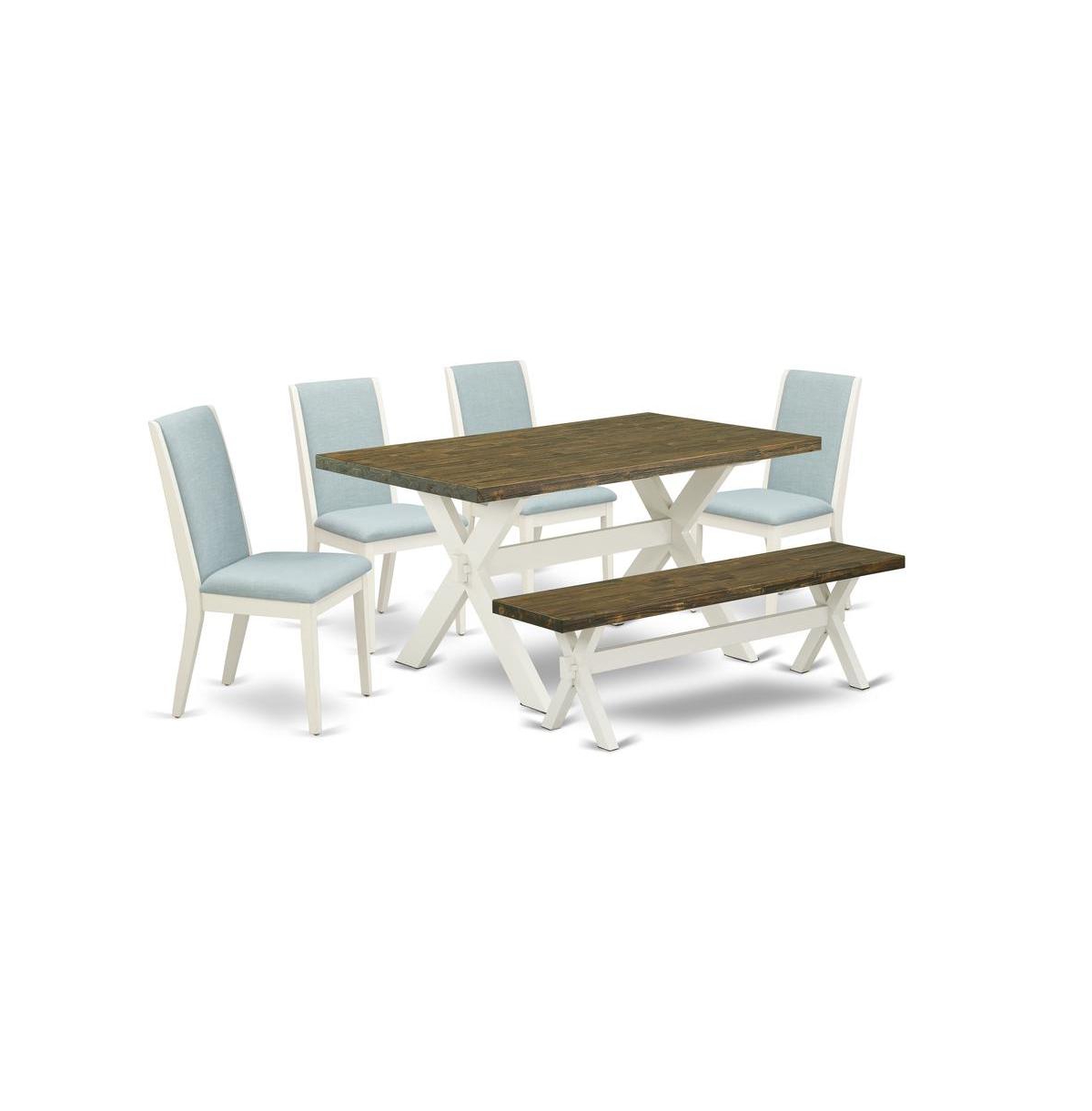 Click here for East West Furniture 6Pc Dining Table Set Offers a... prices