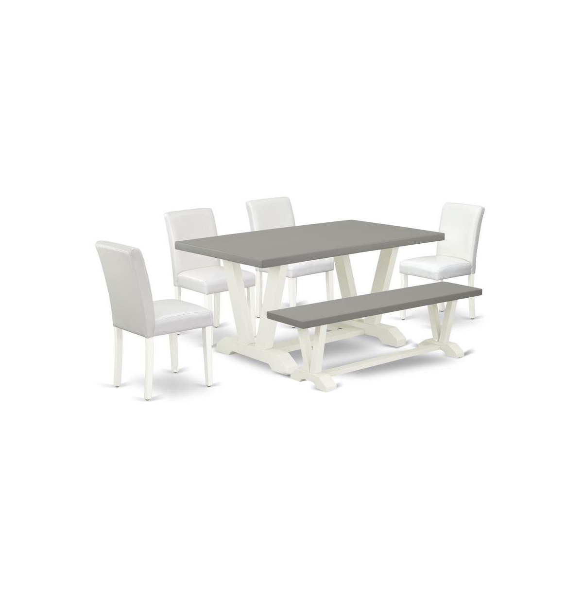 Click here for East West Furniture 6-Piece Gorgeous Dining Set an... prices