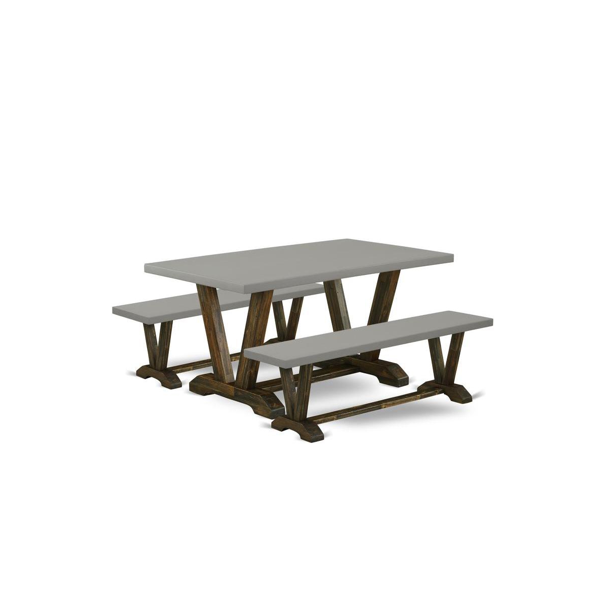 Click here for East West Furniture 3 Piece Kitchen Table Set - 1... prices
