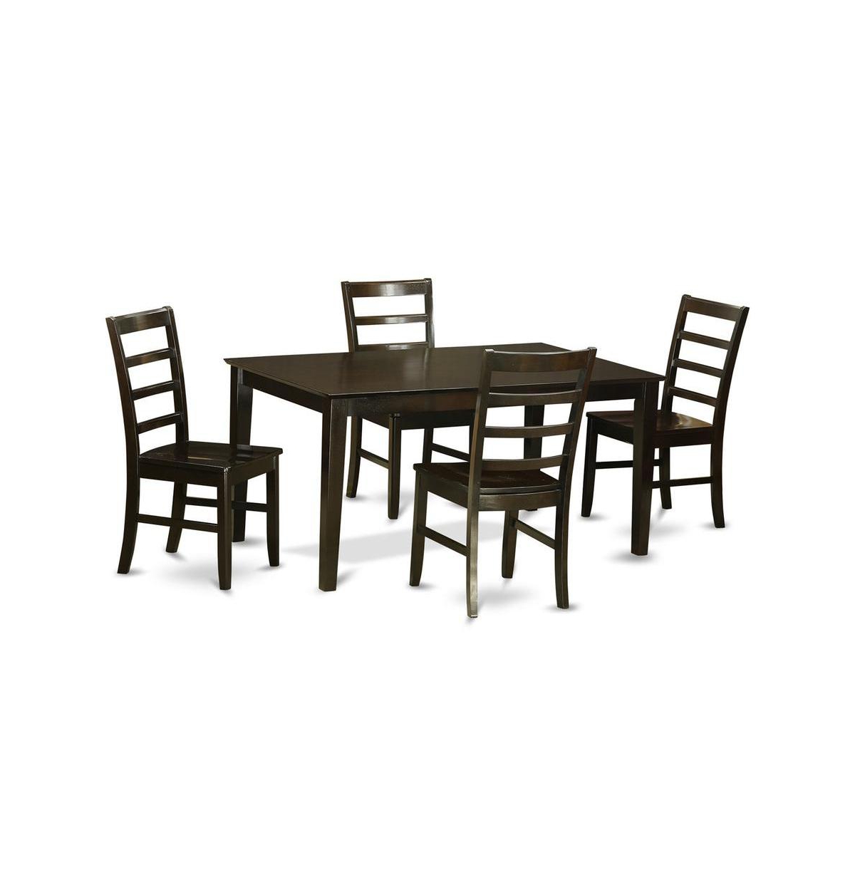 Click here for East West Furniture 5 Pc Dining room set-Glass Top... prices