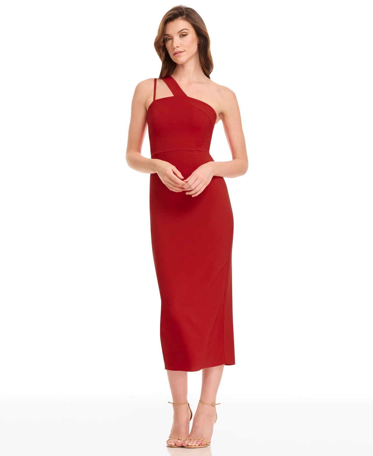 Click here for Dress the Population Womens April One-Shoulder Dre... prices