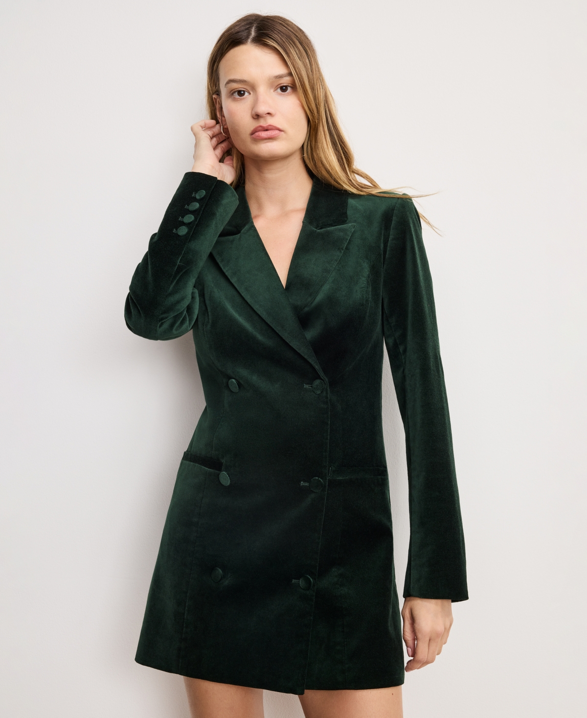Good American Velvet Exec Dress