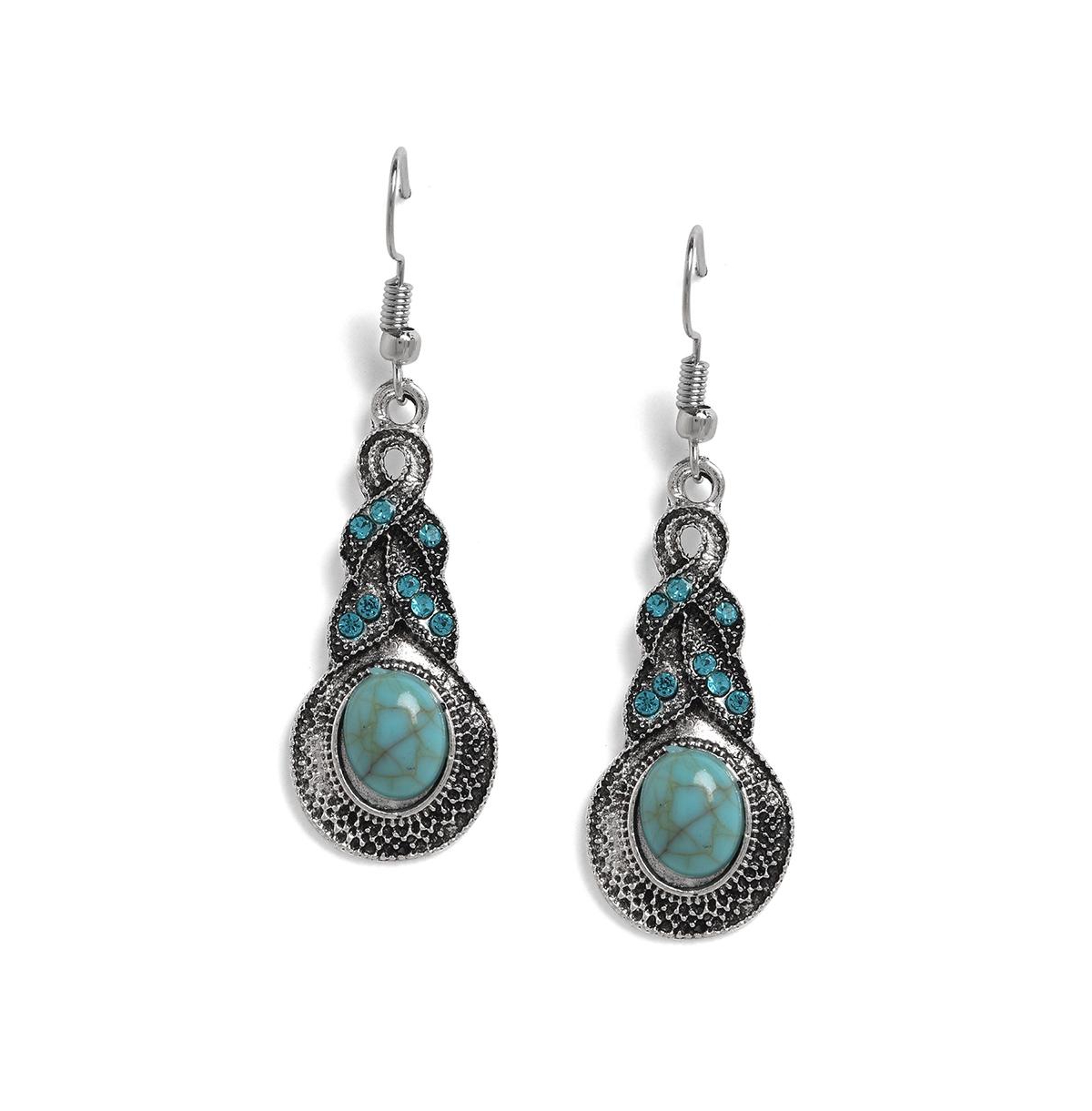 Click here for Sohi Womens Bohemian Drop Earrings - Blue prices