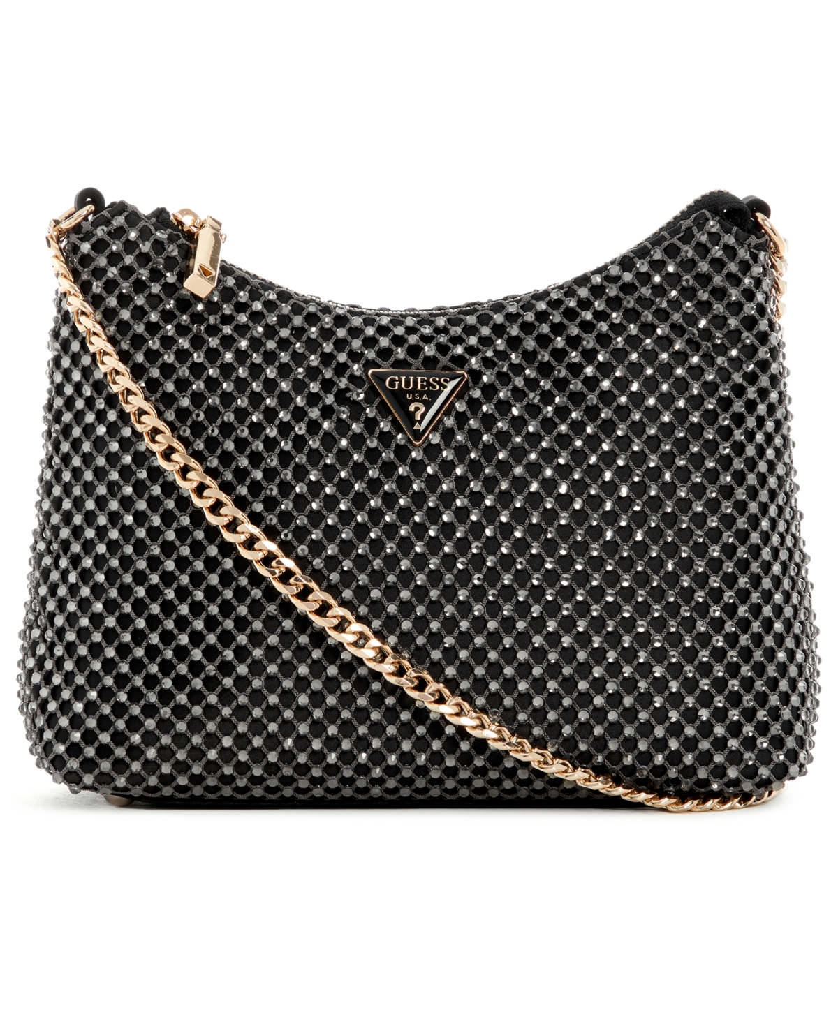 Click here for Guess Zalina Top Zip Shoulder Bag - Silver prices