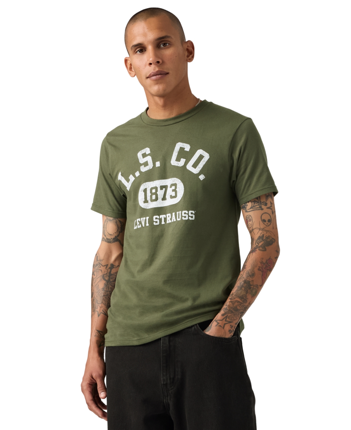 Click here for Levis Mens Relaxed-Fit Logo Graphic T-Shirts - Phy... prices