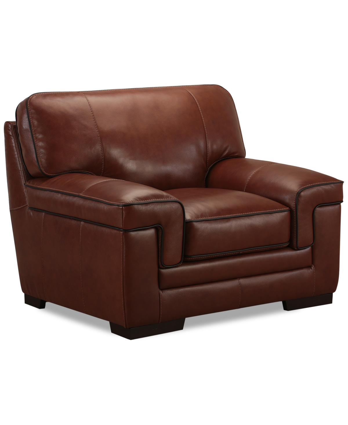Click here for Myars 47 Leather Chair  Created for Macys - Cognac prices