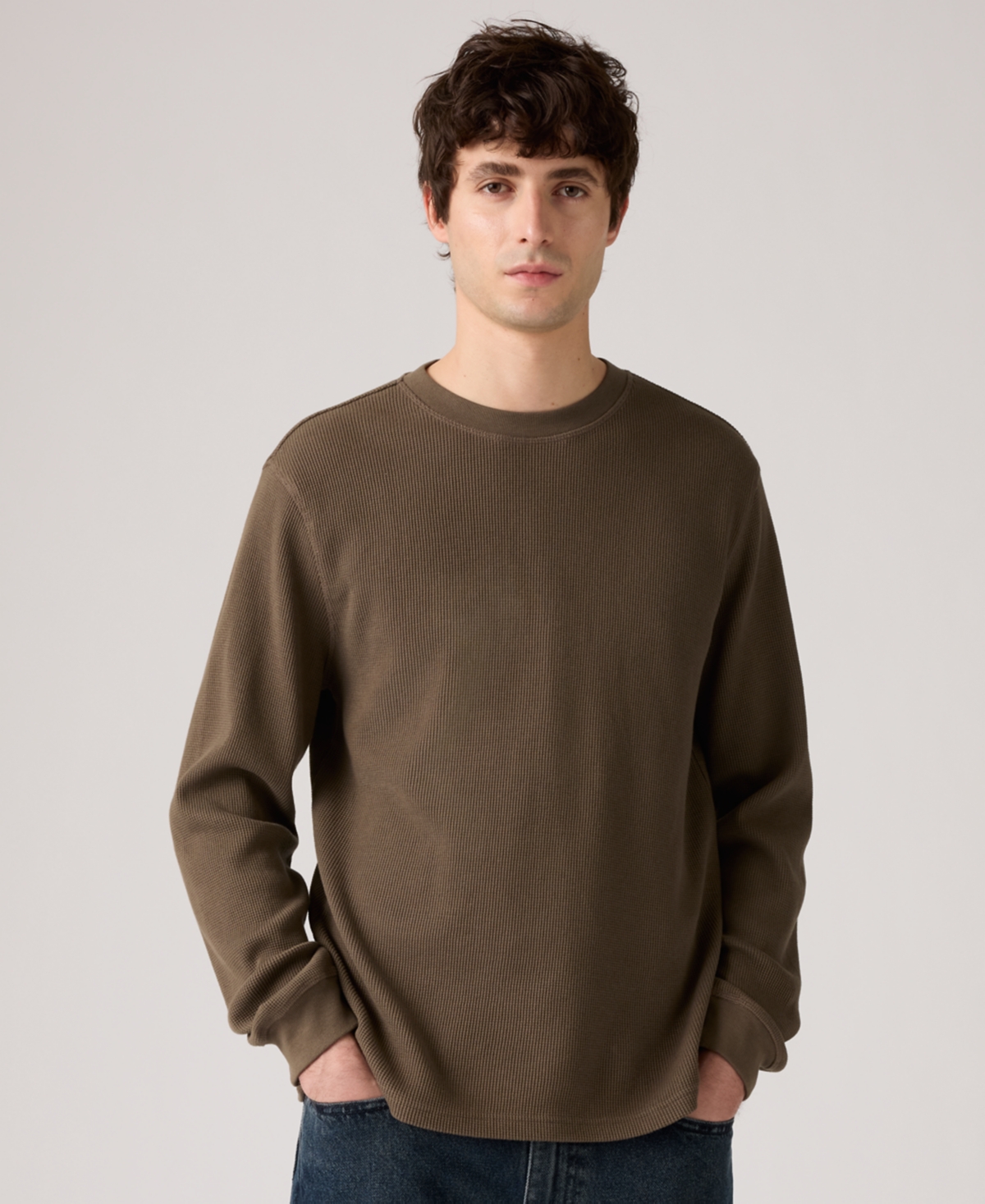 Click here for Levis Mens Waffle Knit Thermal Long Sleeve T-Shirt... prices
