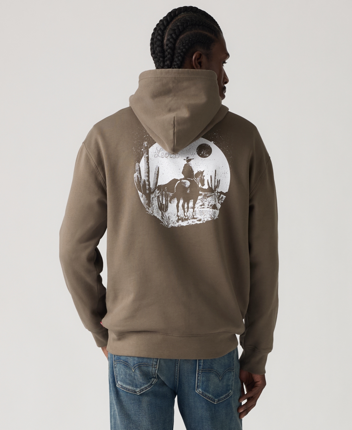 Levis Mens Relaxed Graphic Long Sleeve Hoodie - Bungee Cord