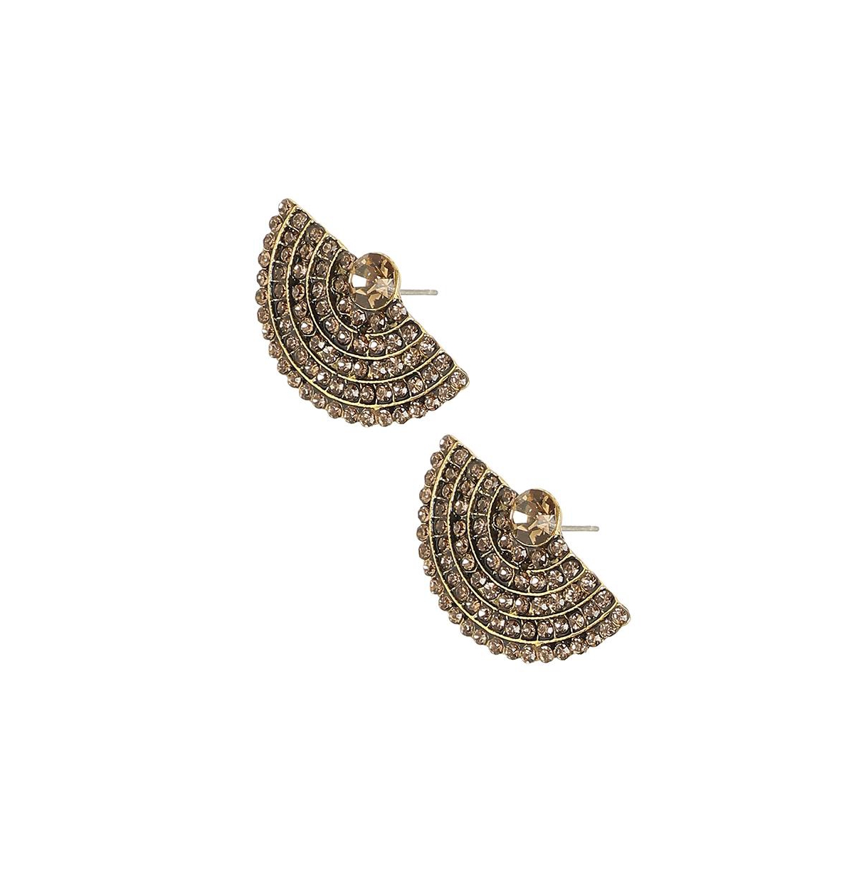 Click here for Sohi Dreamweaver Stud Earrings - Brown prices