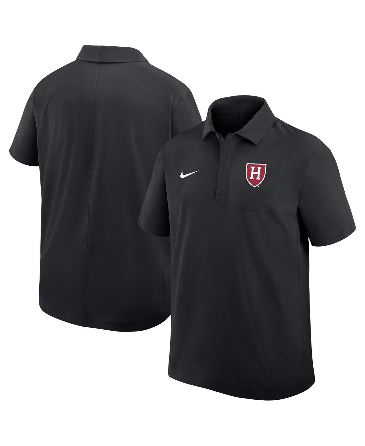Click here for Nike Mens Black Harvard Crimson 2025 Sideline Polo... prices