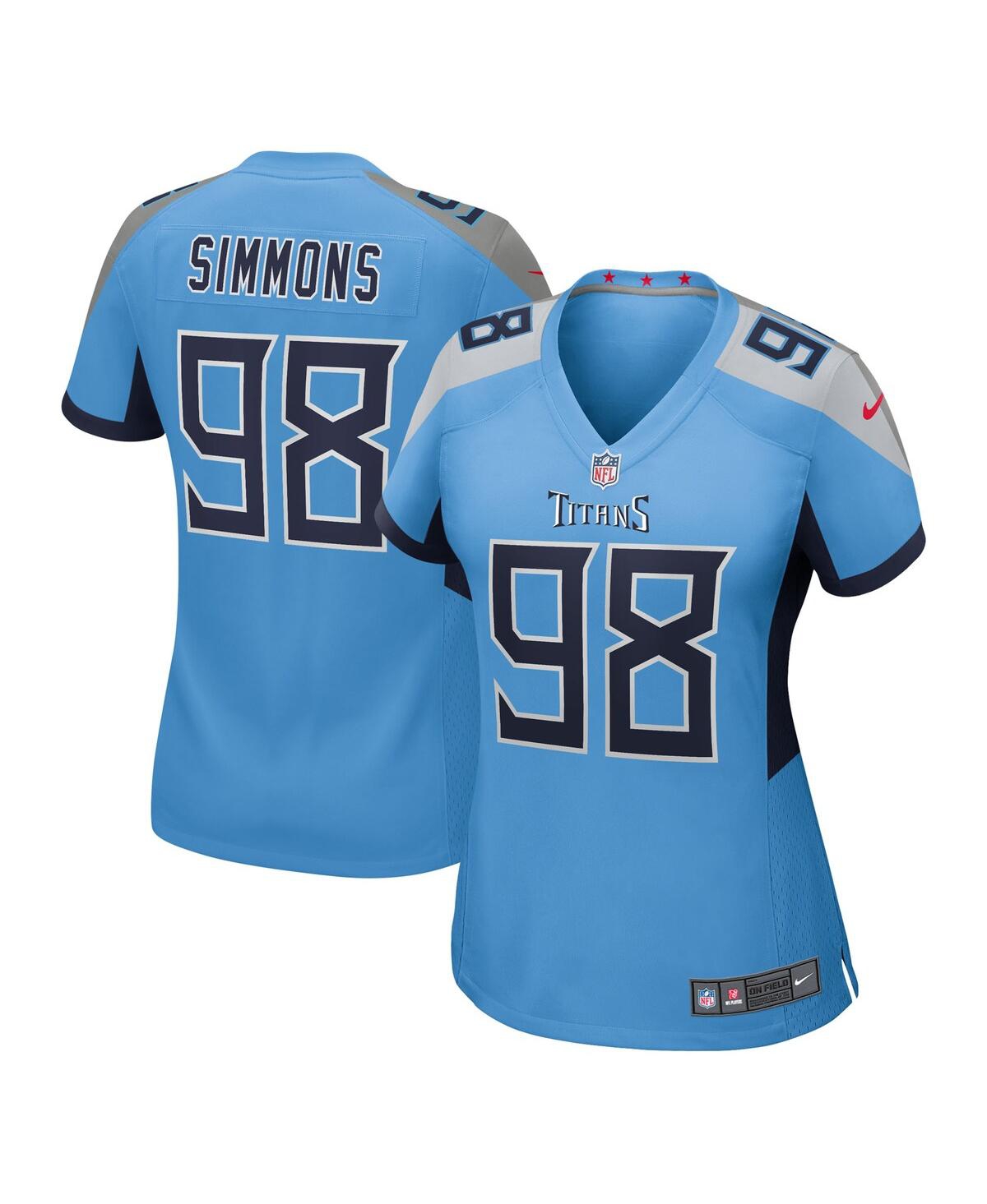 Click here for Nike Womens Jeffery Simmons Light Blue Tennessee T... prices