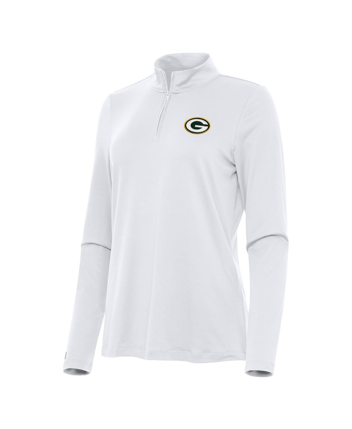 Click here for Antigua Womens White Green Bay Packers Reprocess Q... prices