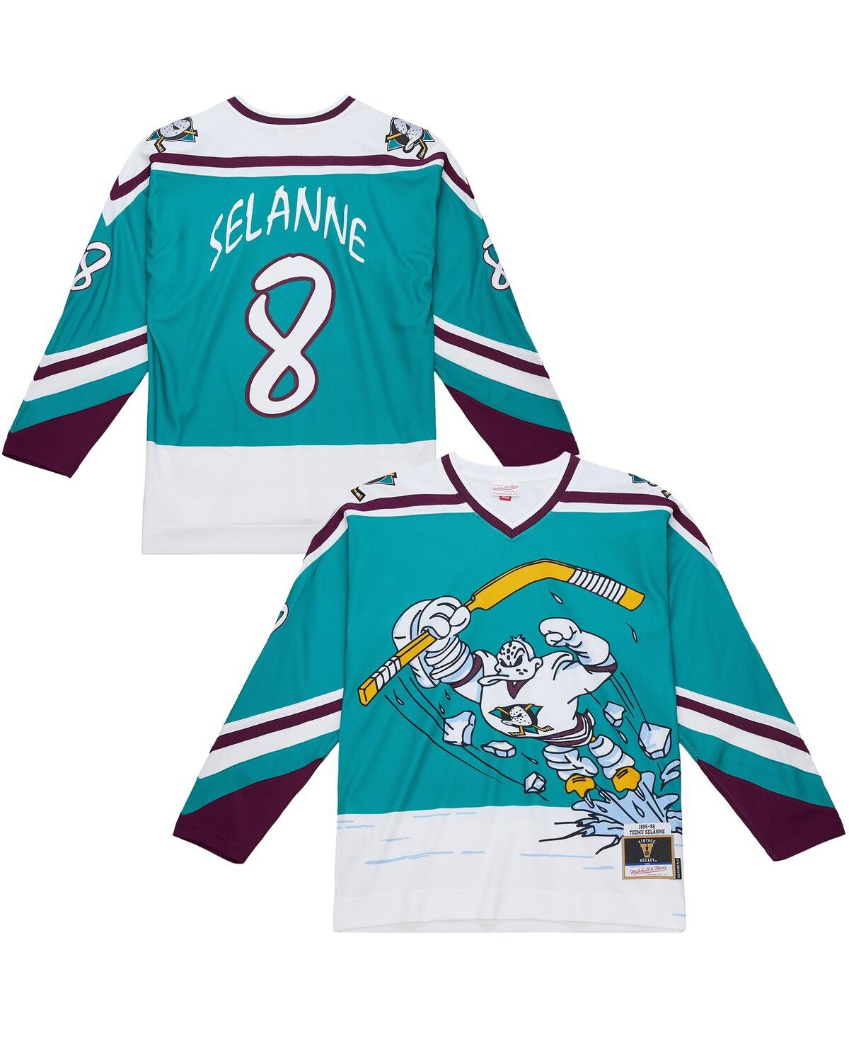 Click here for Mitchell & Ness MensÂ Teemu Selanne Teal Anaheim D... prices