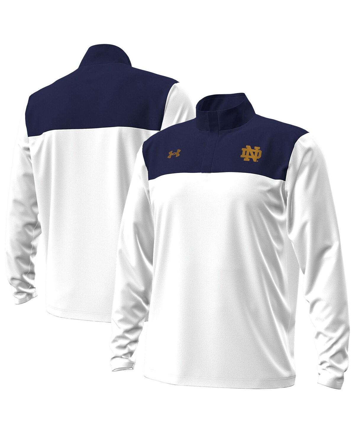 Click here for Under Armour Mens White/Navy Notre Dame Fighting I... prices